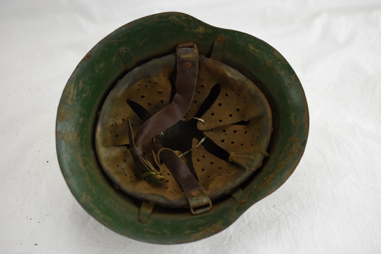 WW2 Bulgarian Military Steel M36 Helmet Original Army WWII W/ Liner M ...