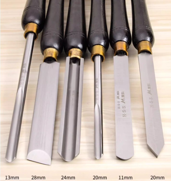 6 pieces turning tools woodworking turning tools high-speed steel | eBay