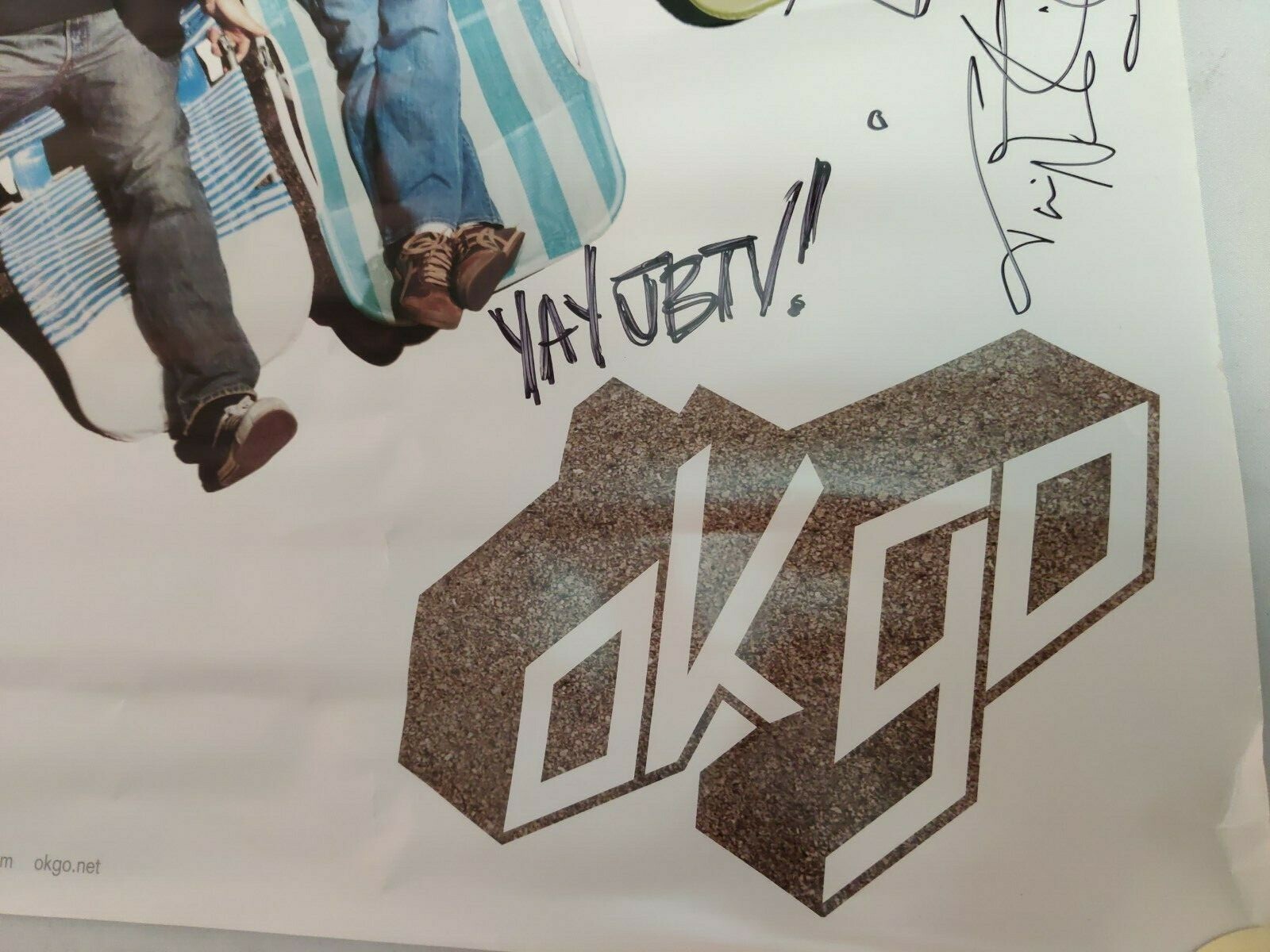 OK GO 2002 1st LP 4 lounge chairs Rock Band Signed Promo Poster 18x24 ...