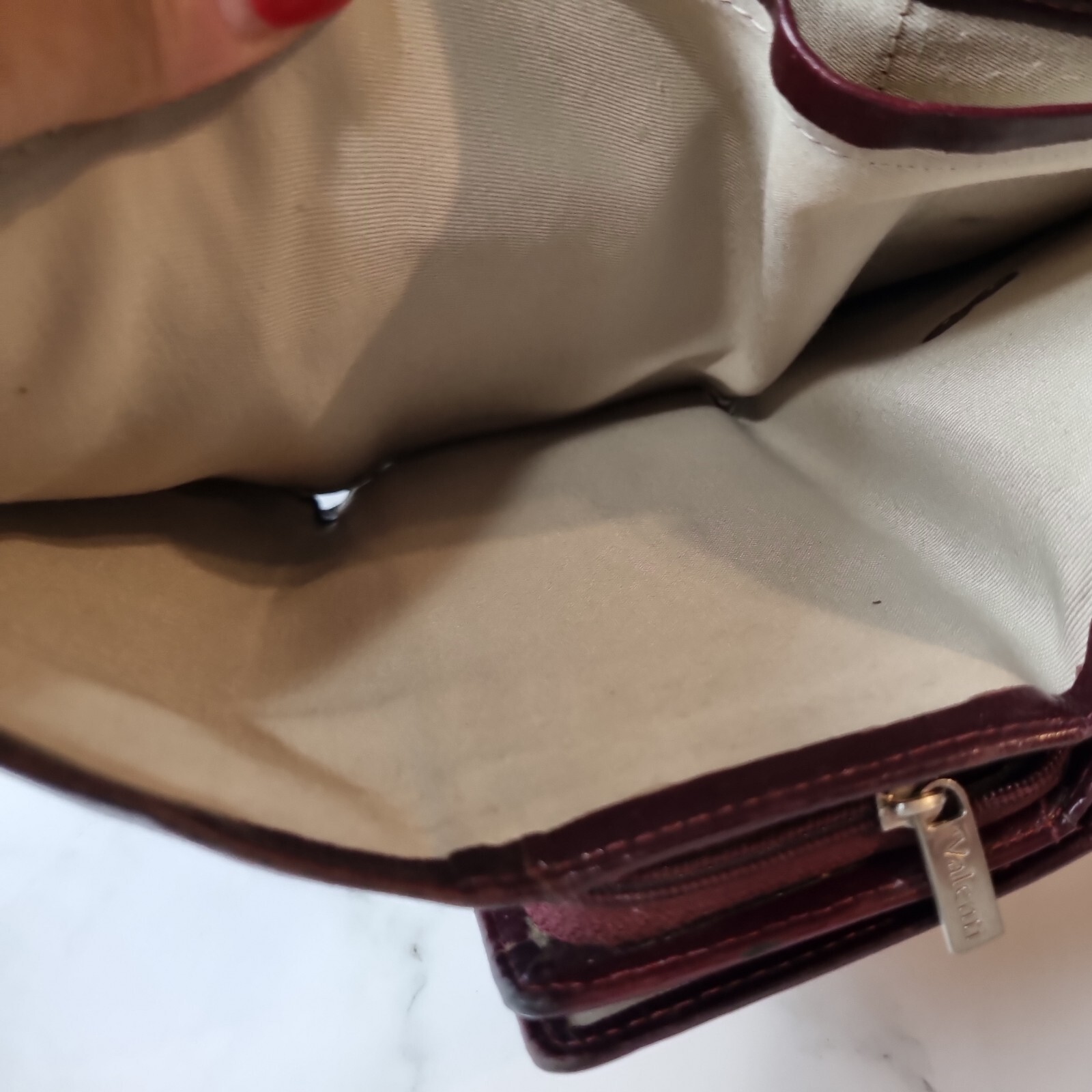 Valenti wallet Redish Genuine Leather Trifold Soft Buttery Women | eBay