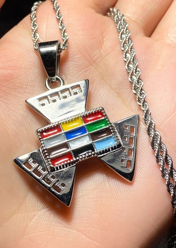 Masonic Royal Arch Past High Priest Freemason Silver Pendant Rope Chain ...