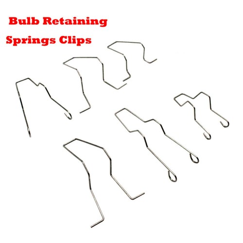 Headlight Bulb Retaining Spring Clip for Headlamp Bulb Dip H1 H3 H4 H7 ...