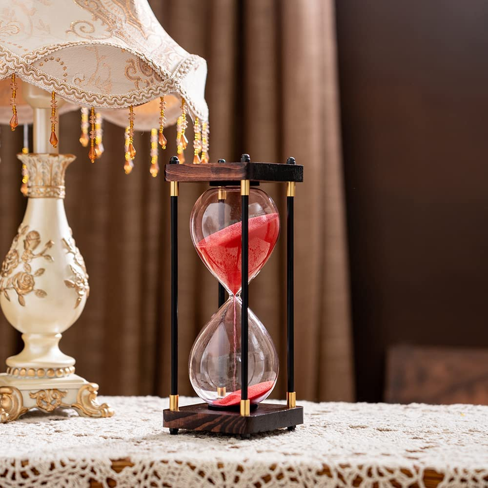60 Minutes Hourglass Sand Timers,Large Sand Timer, Decorative Quiet ...