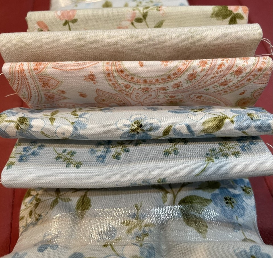 15 PRETTY PASTEL FLORAL FAT QUARTERS 100% COTTON QUILTING FABRIC ...