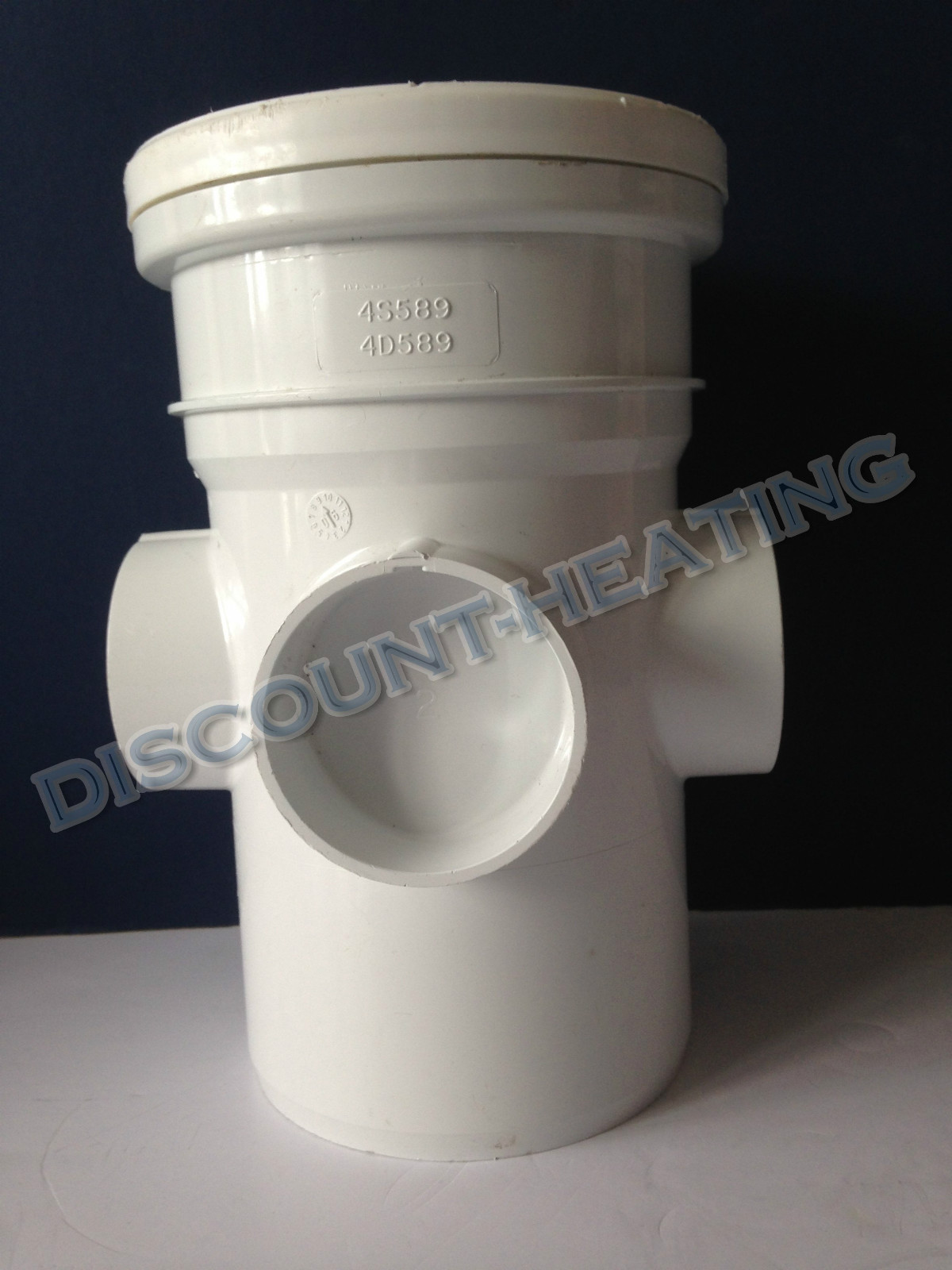 Osma Soil Pipe Single Socket Bossed Pipe 110mm 4S589 4" 4S589W WHITE ...