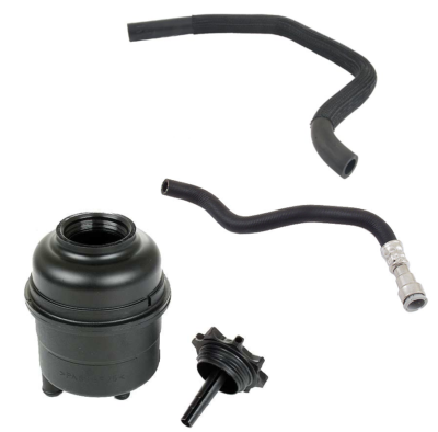 BMW E46 NEW Power Steering Kit (Reservoir,Pressure & Return Hose) MTC ...