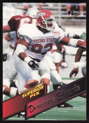1995 Superior Pix Demetrius Edwards #49 RC Fresno State Bulldogs | eBay