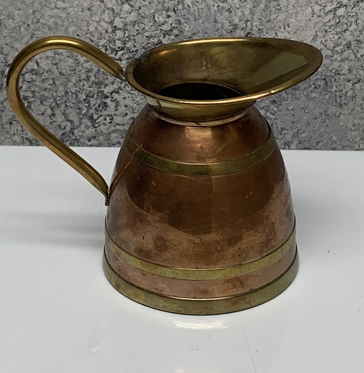 Vintage Peerage Copper And Brass Pitcher, ENGLAND 5 1/4" Personalized ...