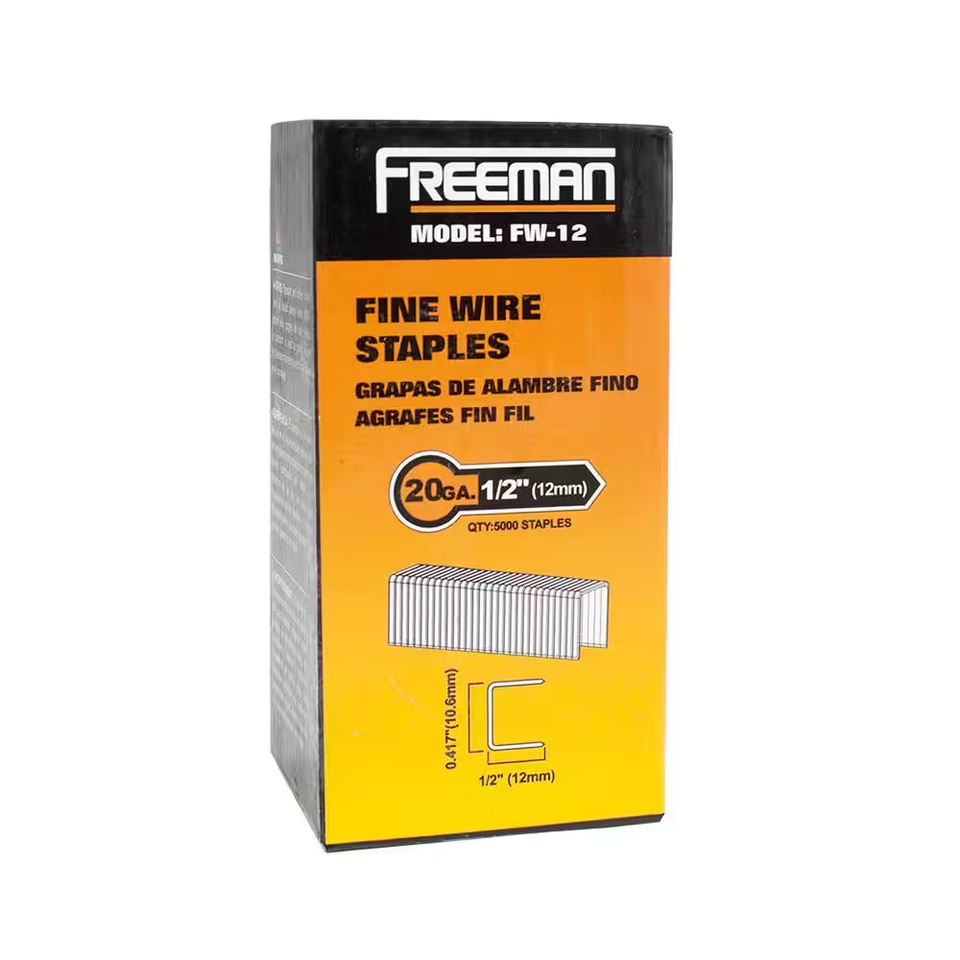 1/2 In. 20-Gauge Fine Wire Staples (5000-Pack) | eBay