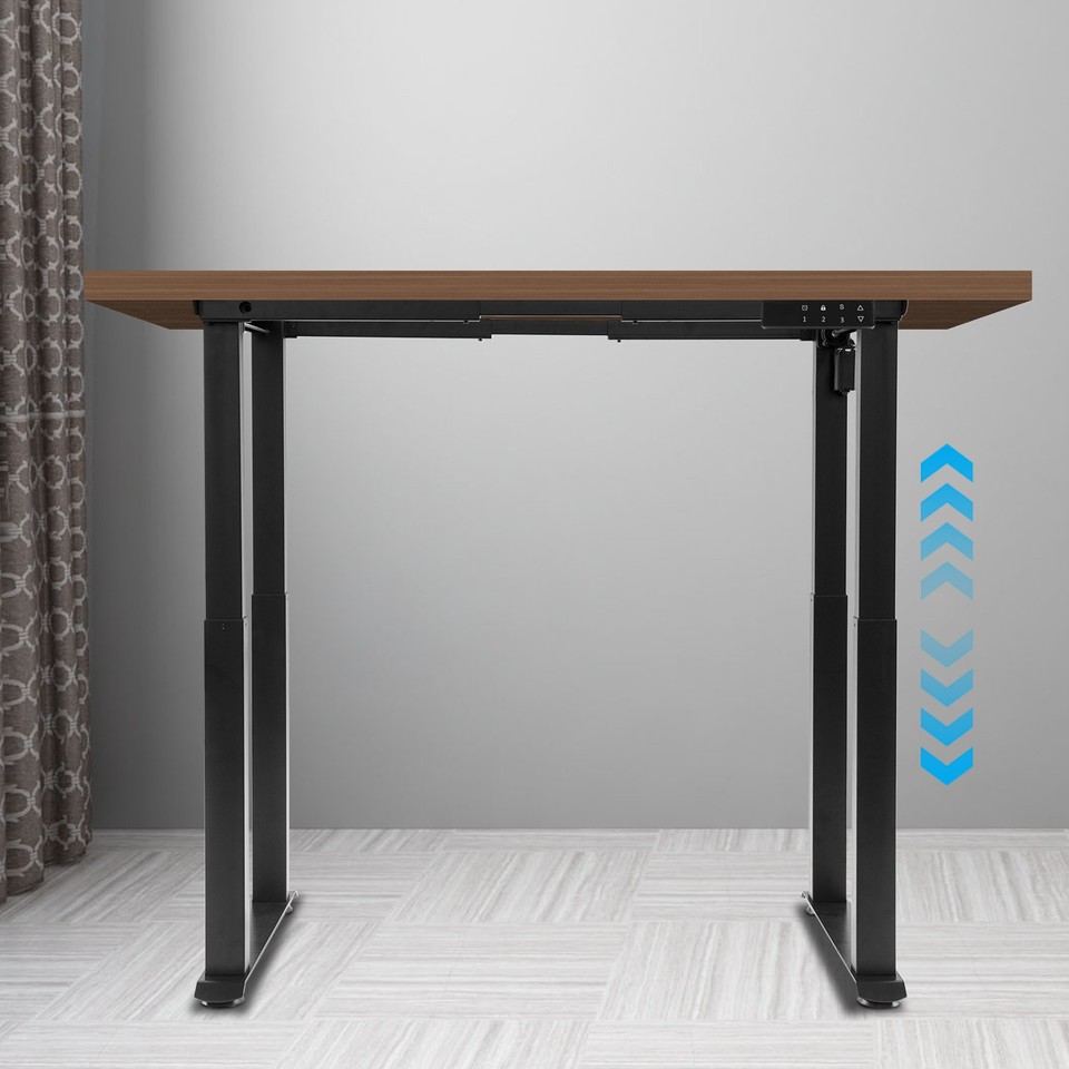 4-Leg Standing Desk Frame Desk Frame Dual Motor Adjustable Desk Rack ...