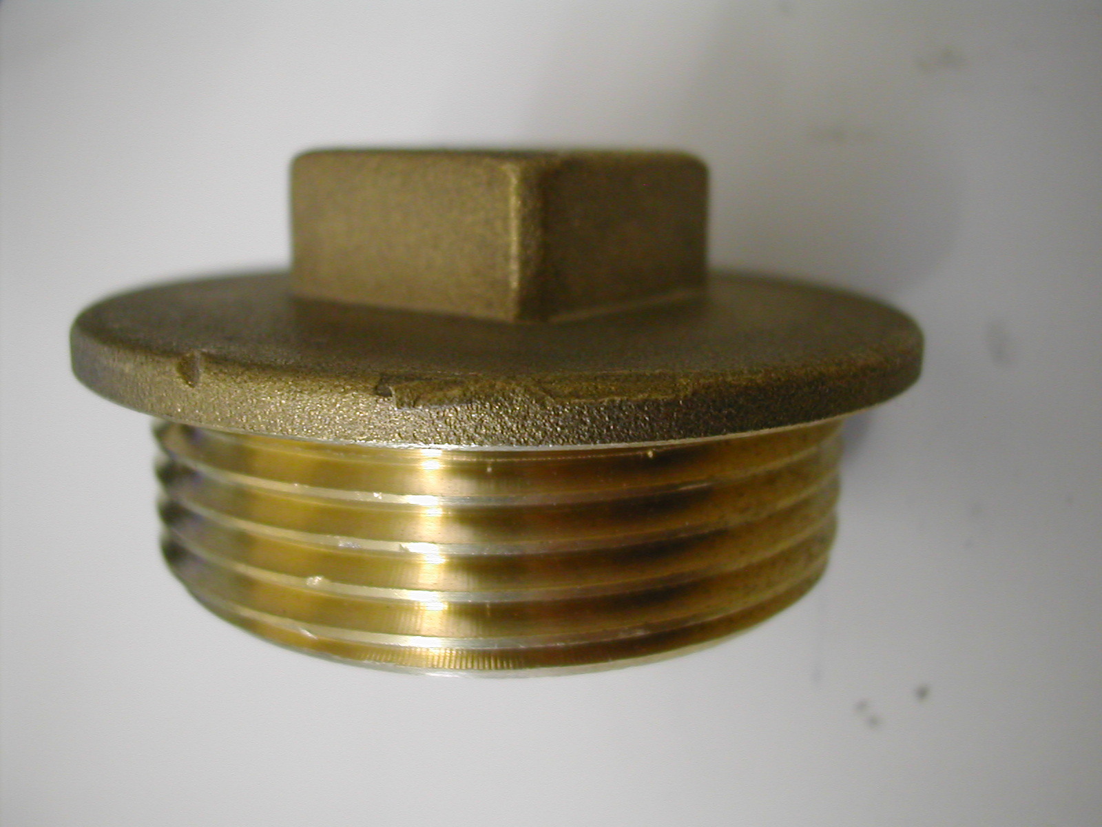 1-1/4" BSP Brass Flanged Blanking Plug- British Standard Pipe Thread ...