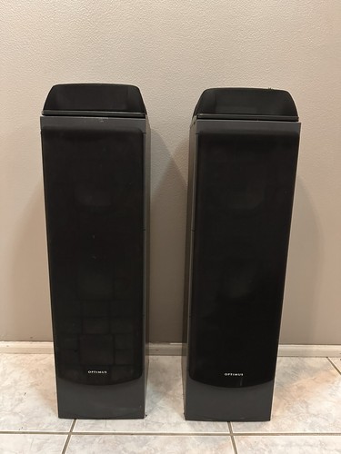 OPTIMUS PRO LX-10 LINAEUM TWEETERS Floor Standing Speakers Pair Home ...