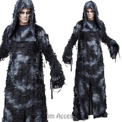 CA103 Deluxe Ghoul Ghost Costume Halloween Scary Evil Spirit Robe ...