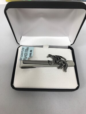 Mens Stainless Steel With Dragon Tie Pin New With Tag | eBay