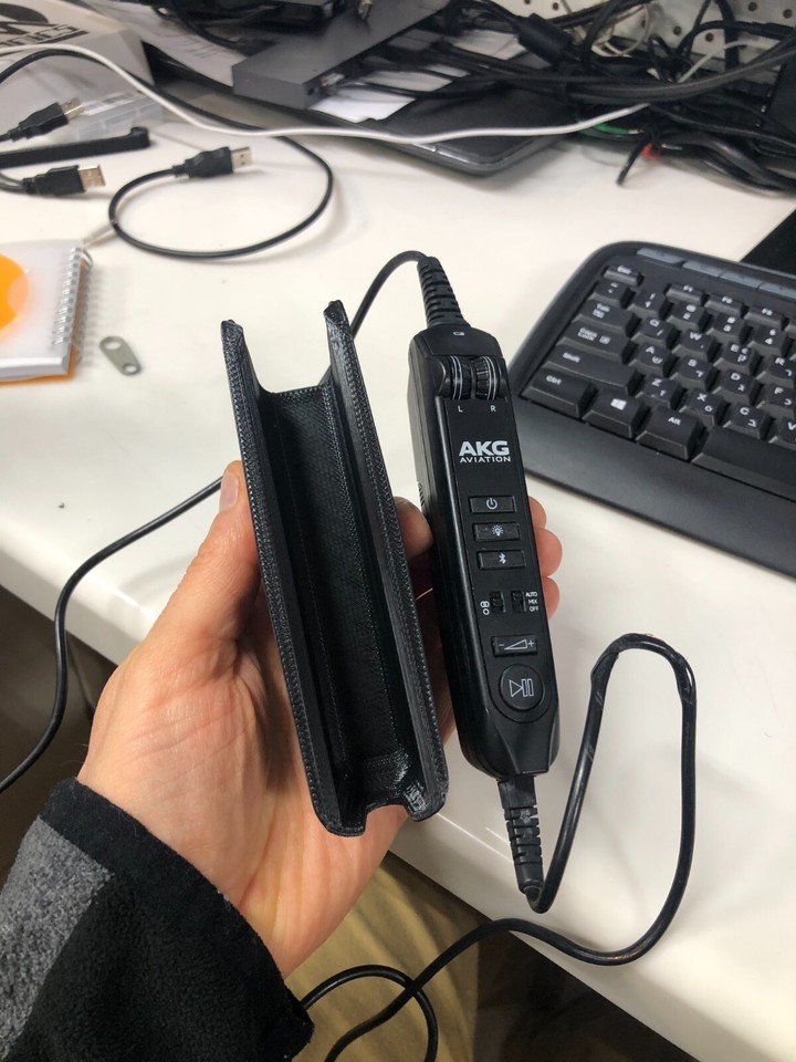 AKG AV100 Aviation Headset Controller Cradle with Velcro | eBay