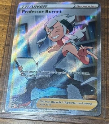 Pokemon Card - Professor Burnet Silver Tempest Trainer Gallery | eBay