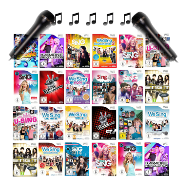 Nintendo Wii Karaoke we sing Hits Party Games and Micro Micro Selection ...