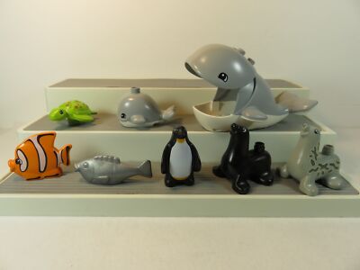 Lego Duplo Sea Animals Clown Fish Whales Penguin Turtle Seals Orca You ...