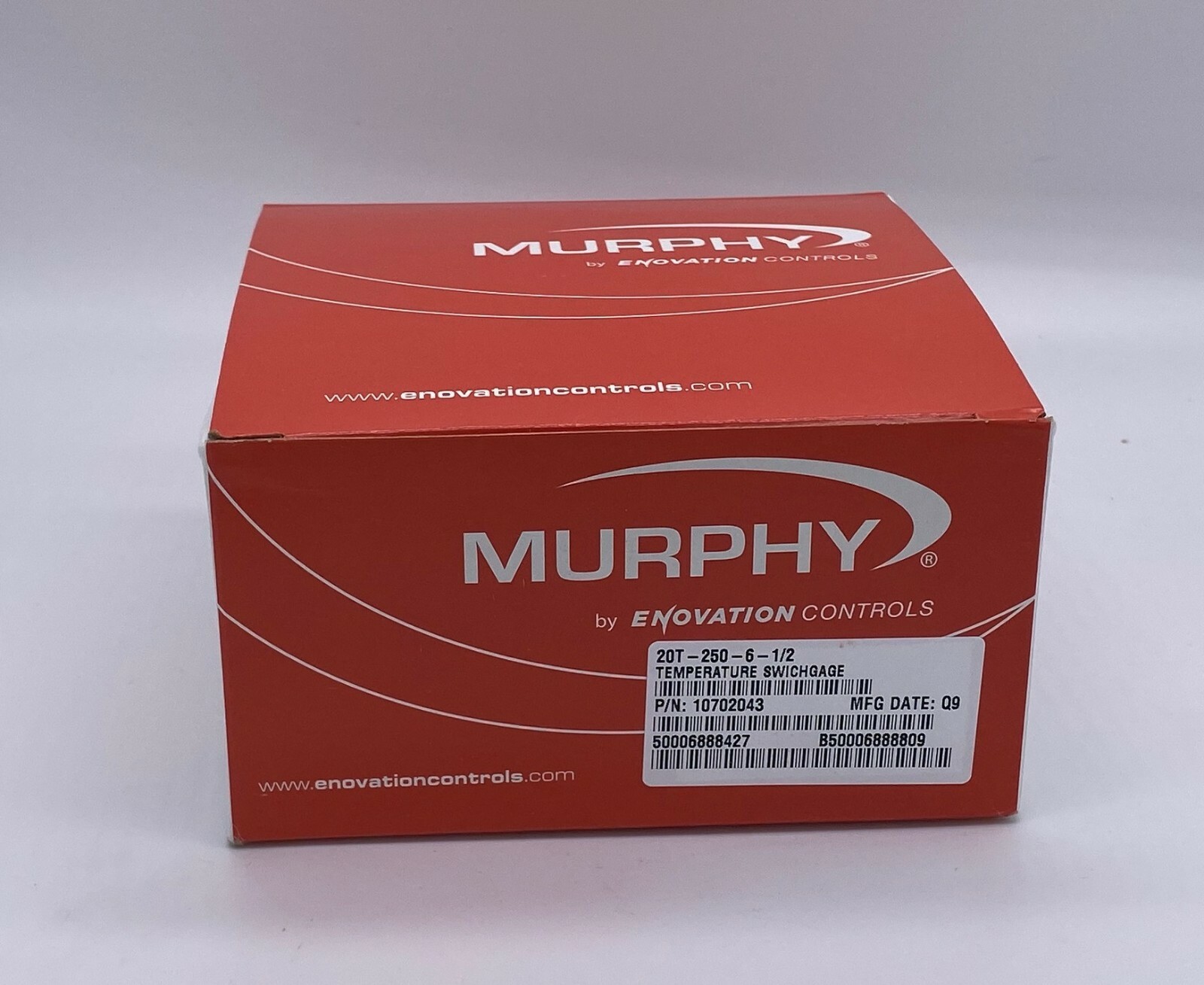 6FT MURPHY 20T-250-6-1/2 250 DEG TEMP GAUGE 10702043 FOR EQUIPMENT ...