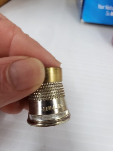 Vintage Sewing Thimble size 12 made in England Domed Top Hand Quilting ...