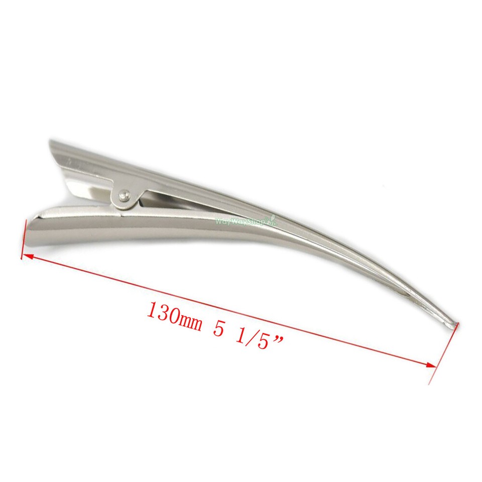 60mm 110mm 130mm Hair Alligator Beak Clip Clamp bow Prong Hair ...