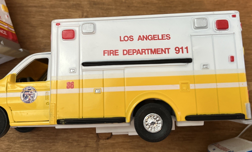 Set of 3 Vtg Phoenix Toys Die-Cast Ambulance (LAFD, FDNY, & Paramedic ...