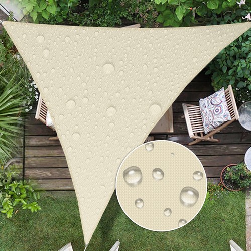 16' Waterproof Shade Sail Triangle Patio Outdoor Garden Sun Canopy ...