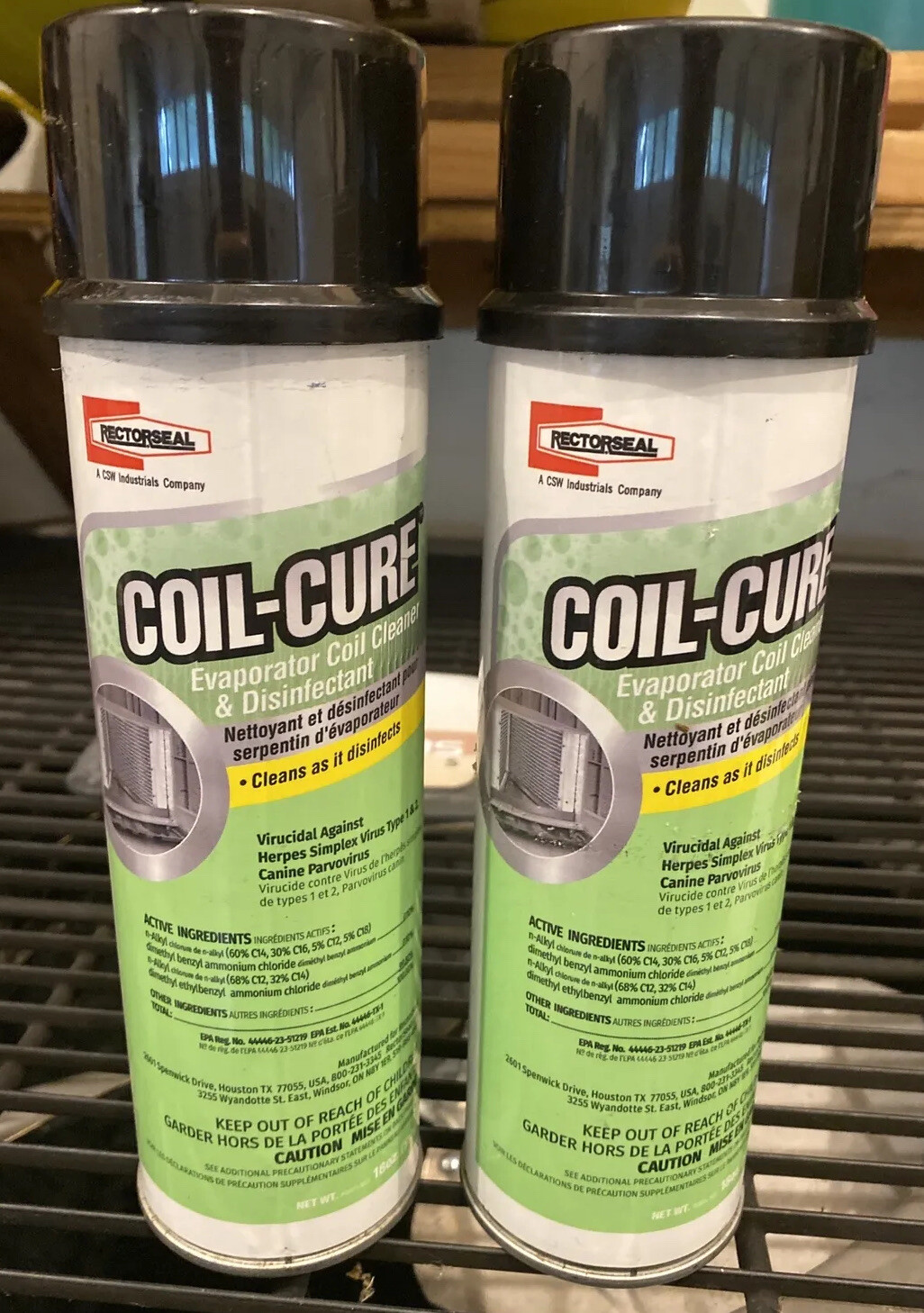 Lot of (2) RECTORSEAL COIL-CURE Coil Cleaner Spray | eBay