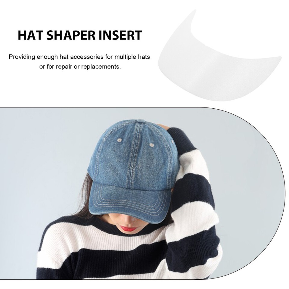 2pcs Cap Shaper Baseball Hat Insert Visor Cap Insert Baseball Cap Visor ...