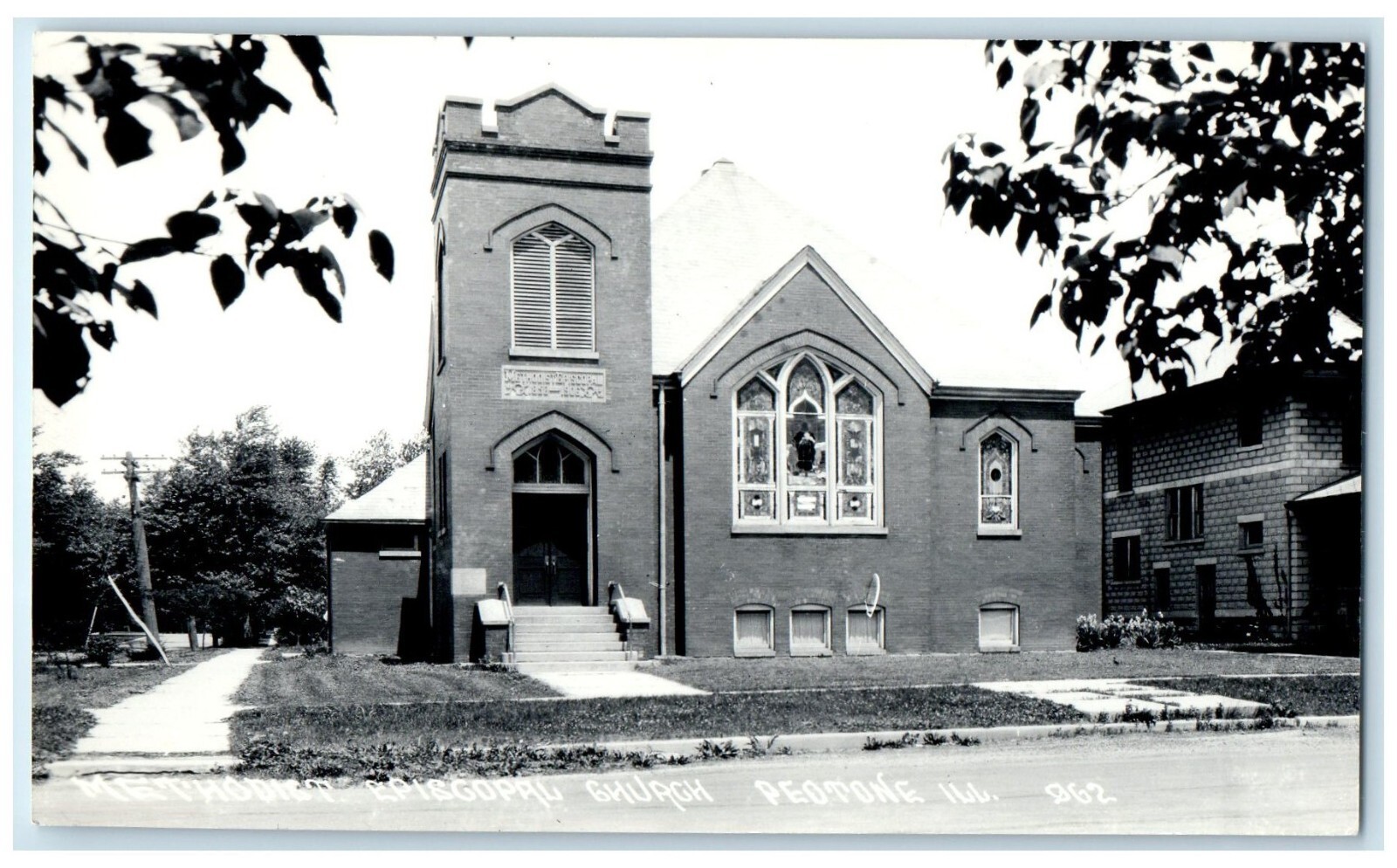 c1940's Methodist Episcopal Church Peotone Illinois IL RPPC Photo ...