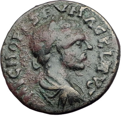 MACRINUS 217AD Parium Parion MYSIA Authentic Ancient Roman Coin GENIUS ...