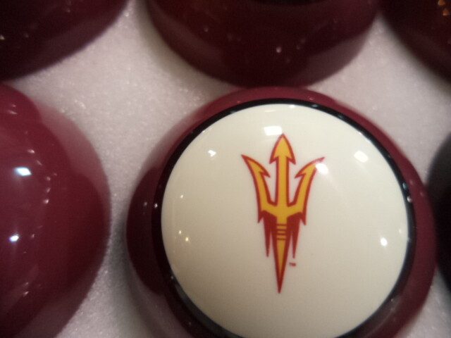Arizona State Sun Devils Billiard Ball Set | eBay