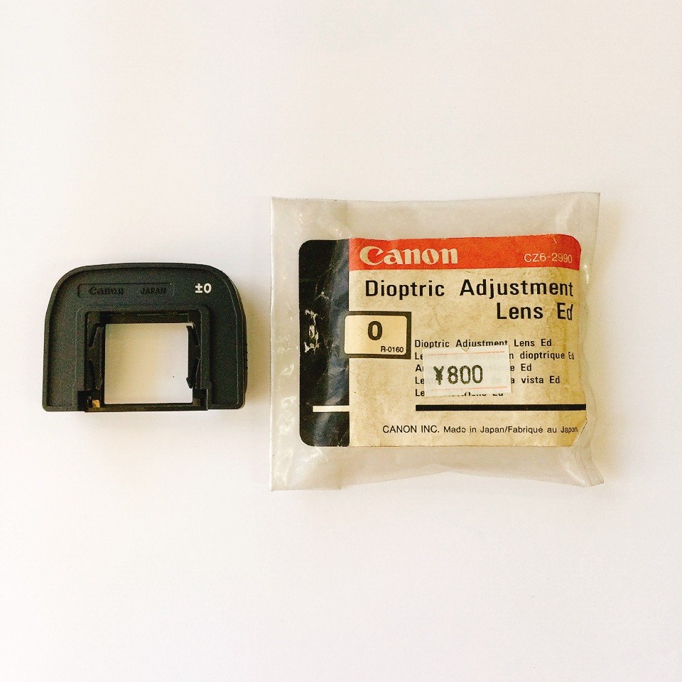 Canon 0 Dioptric Adjustment Eyepiece Lens Ed for EOS 3, 5, 33, 30, 50e ...