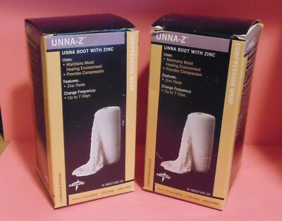 Unna-Z Boot with Zinc Bandage Compression Wrap Latex Free 4 in x 10 yds ...