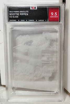 2015 PANINI ABSOLUTE GLASS # 10- SCOTTIE PIPPEN- TGA GRADED 9.5 GEM ...