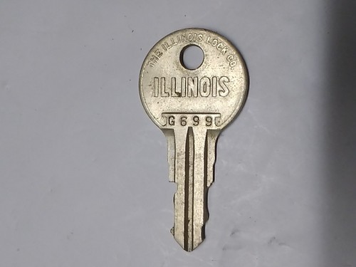 ILLINOIS Lock Key # G699 G 699 Slot Machine Jukebox Wallbox Arcade Coin ...