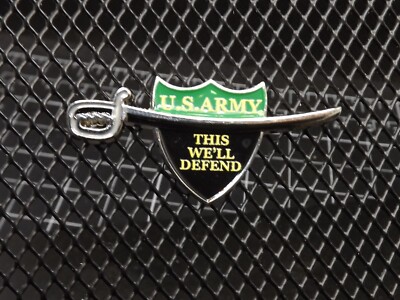 "U.S. ARMY-SWORD" BRAND NEW Lapel / Hat Pin Enamel GUARANTEED FOR LIFE ...
