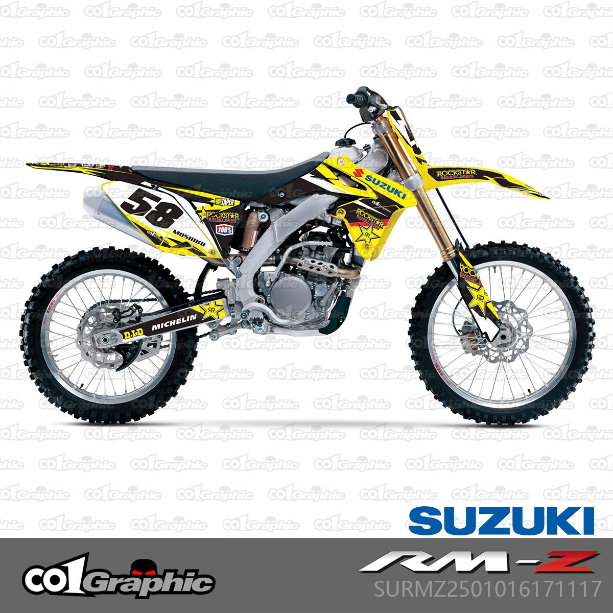 GRAPHICS DECALS STICKERS FULL KIT FOR SUZUKI RMZ RM-Z 250 2010-2018 | eBay