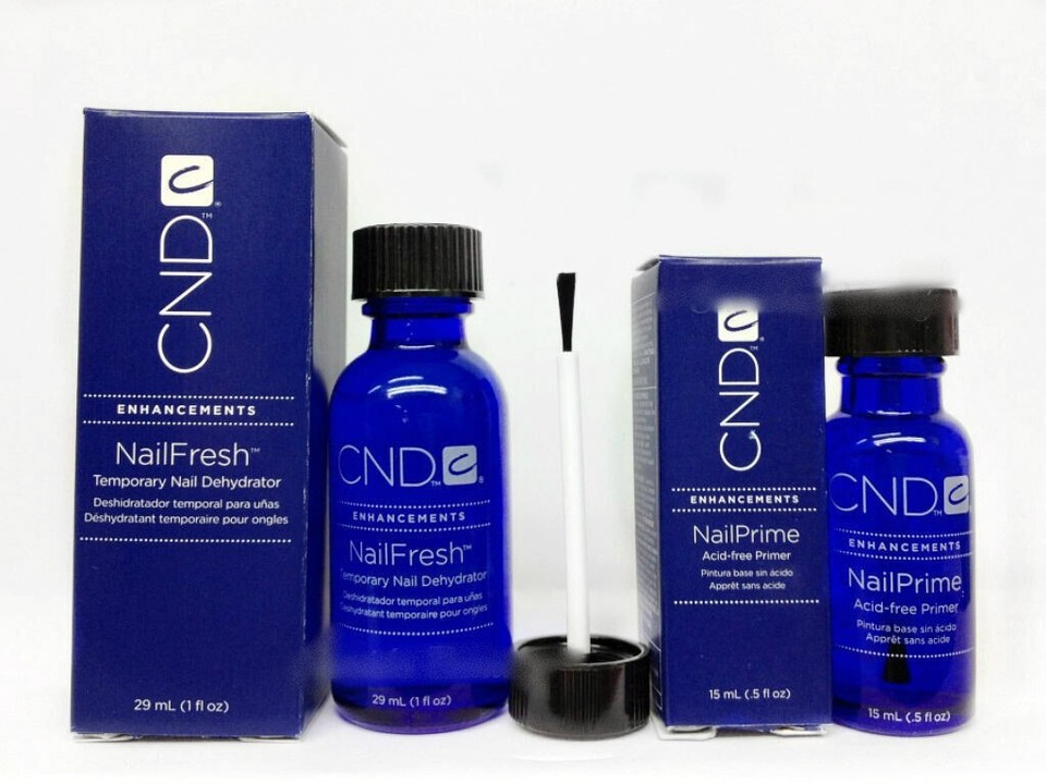 CND Creative Nail Fresh 1oz/30ml + Acid Free Primer .5oz/15ml 2pcs ...