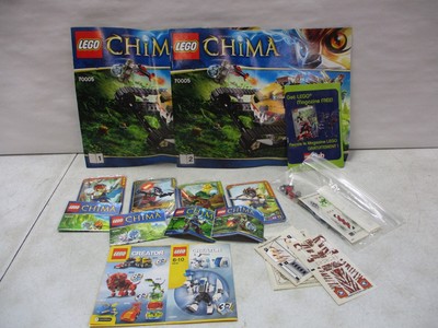 Lego Legends Of Chima Cards, Stickers And Manuals Lot | eBay