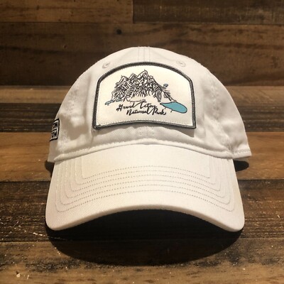 Grand Teton National Park Hat Strapback Cap Mens White Outdoor Hiking ...