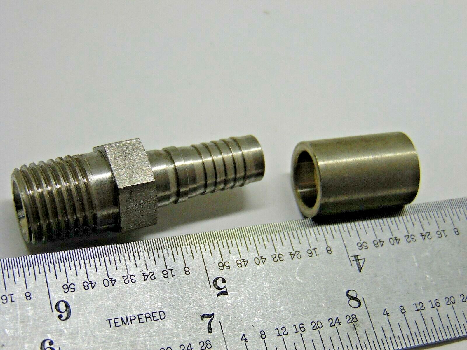 Y54306T-95 TITEFLEX HOSE CRIMPER FITTING MALE PIPE 1706TW MNPT (1/4-18 ...