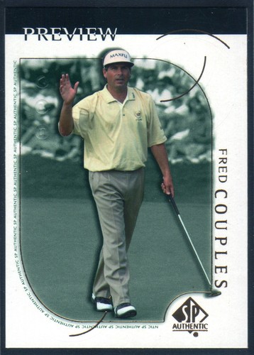 2001 Upper Deck SP Authentic Preview Fred Couples Card #3 - From Promo ...