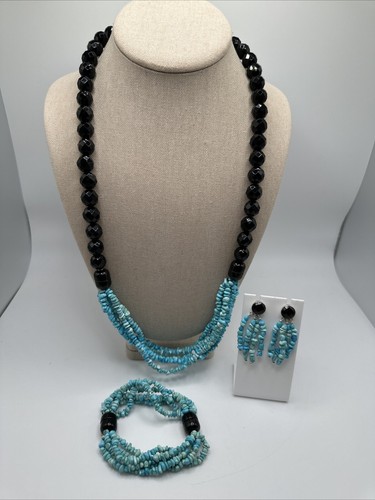 Jay King Sleeping Beauty Turquoise & Chalcedony Interchangeable Jewelry Set | eBay