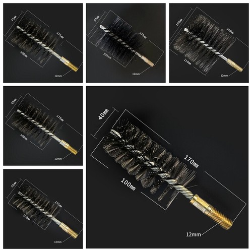 2pcs Round Chimney Flue Cleaning Brush Steel Wire Brush Rods Sweep ...