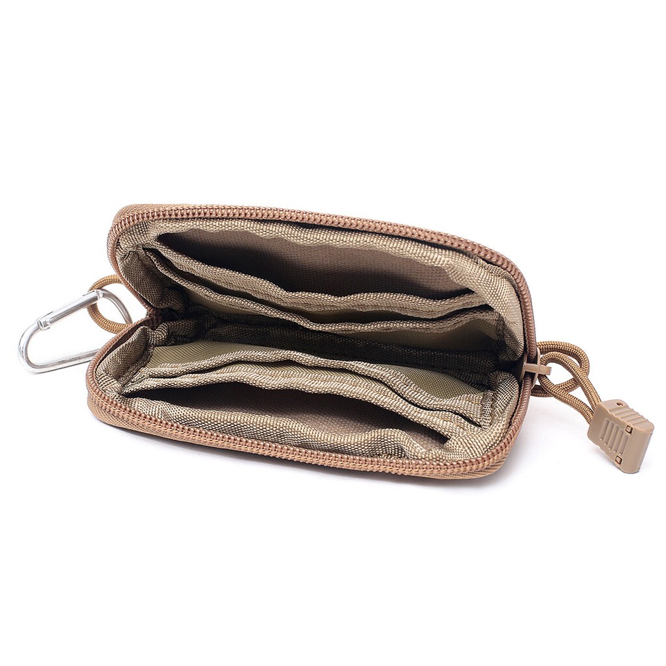 Tactical Molle Pouch Key EDC Wallet Coin ID Card Bag Hiking Money Waist ...