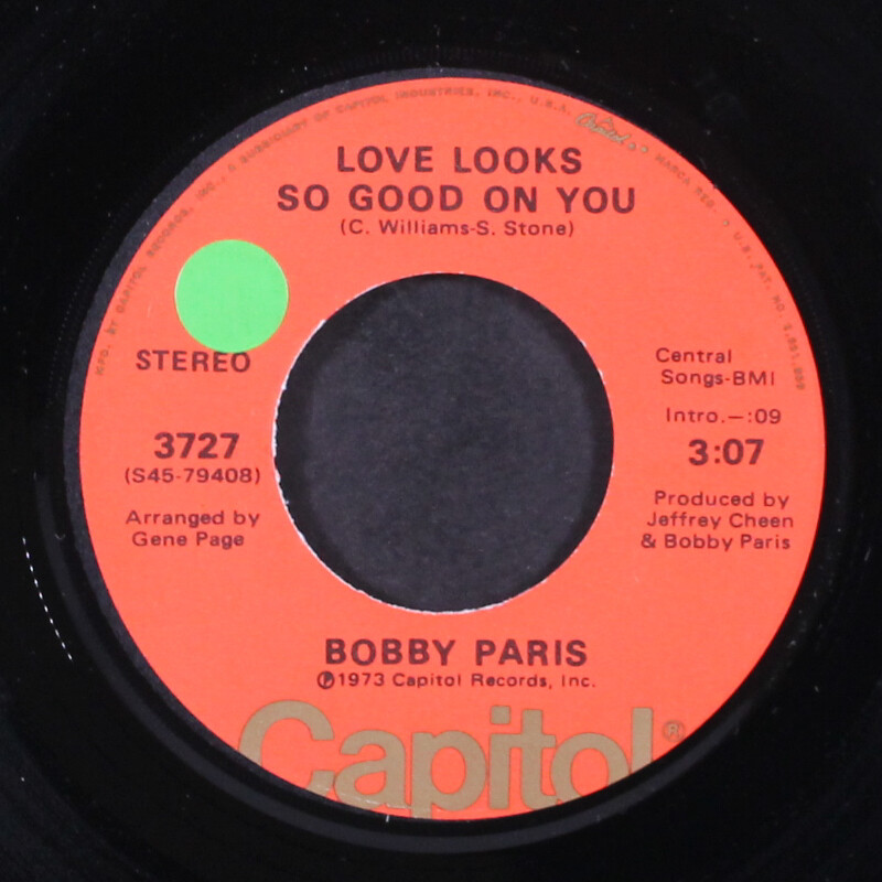 BOBBY PARIS: day dreamer / love looks so good on you CAPITOL 7" Single ...