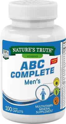 SM Nature's Truth ABC Complete Men's Multivitamin Mineral 100 Caplets ...