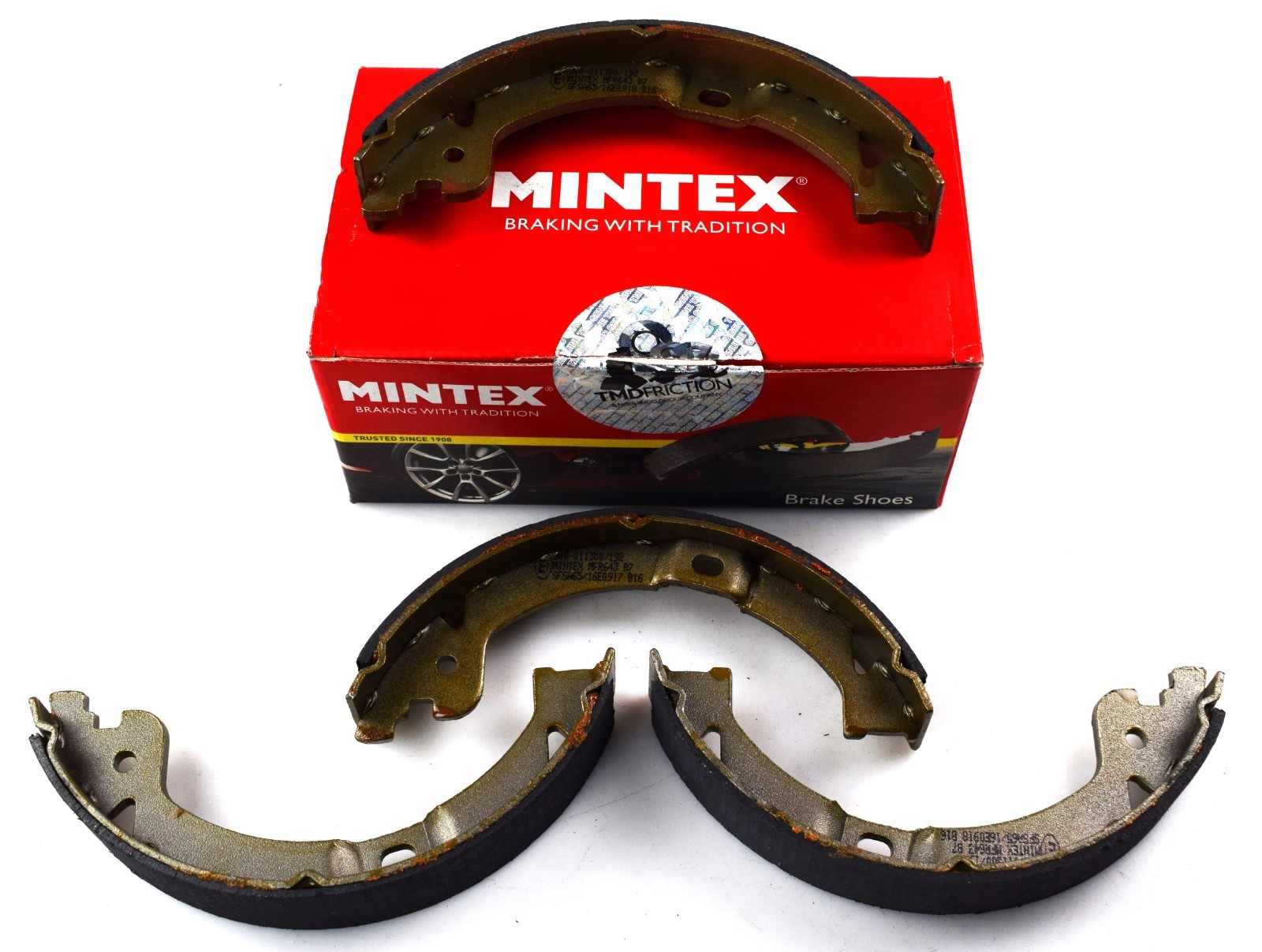 MINTEX REAR PARKING BRAKE SHOES SET CHRYSLER DODGE MFR643 (REAL IMAGE ...