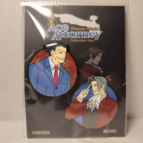 Phoenix Wright Ace Attorney Collectible Limited Edition Enamel Pins Lot ...